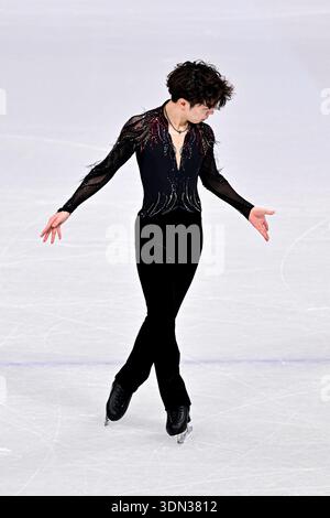 Shun SATO (JPN), during Team Event - Men Single Skating Free Skating ...