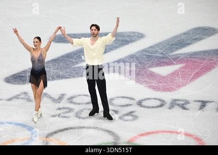 Sara Conti and Niccolo Macii during the Olympic Winter Games Milano ...