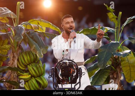 Ricky Martin performs during halftime of the NFL Super Bowl 60 football ...