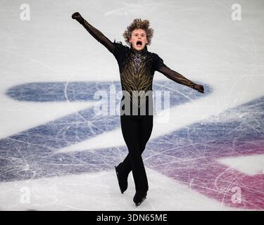 MILAN, ITALY. February 08: Ilia Malinin (USA) performs in Man Single ...