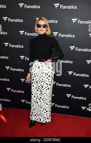 Emma Roberts attends the 2026 Fanatics Super Bowl Party on February 07 ...