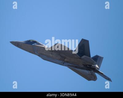 Modern 5th generation stealth fighter jet airfield sleek aerodynamic ...