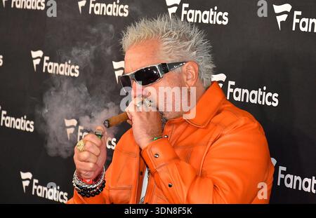 Guy Fieri attends the 2026 Fanatics Super Bowl Party on February 07 ...