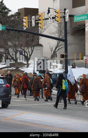 Arlington VA Feb 9: Walk for Peace continues in Pentagon City on ...