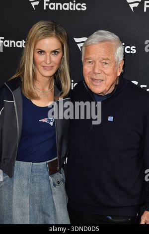 Dana Blumberg and Robert Kraft attend the 2026 Fanatics Super Bowl ...