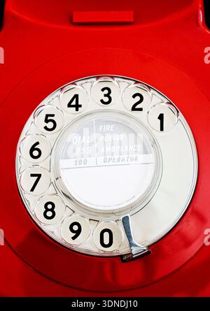 Hotline service. Red telephone receiver and space for text on light ...