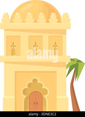 Traditional moroccan architecture. Arabian building, desert village ...