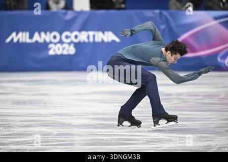 Kyrylo Marsak of Ukraine competes during the men's free skate program ...