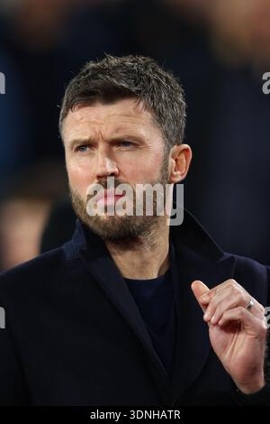Manchester United head coach Michael Carrick reacts and gestures during ...