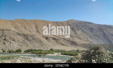 Panjshir Valley, Afghanistan, August 1, 2018, 15:27: Mountain landscape ...