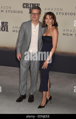 Ca. 10th Feb, 2026. Matt Damon, Luciana Damon at arrivals for CRIME 101 ...