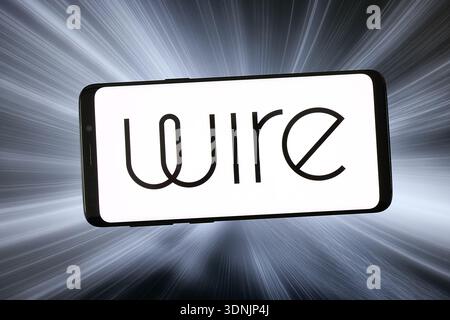 In this photo illustration, the logo of Swiss financial services ...