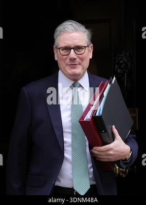 Prime Minister Sir Keir Starmer meets pupils during a visit to a school ...