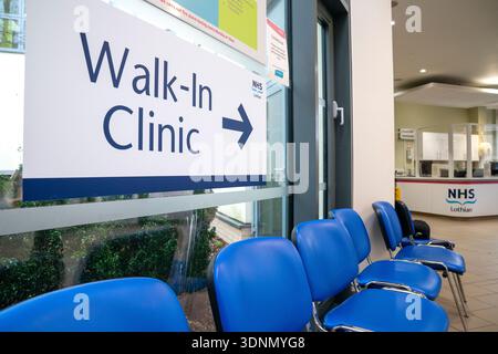 Reception area of the first GP walk-in clinic at Wester Hailes Healthy ...