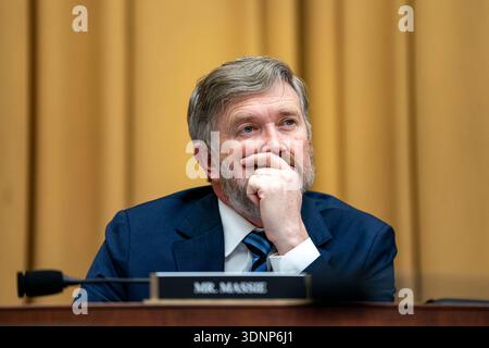 Rep. Thomas Massie (R-Ky.) speaks with reporters outside the U.S ...