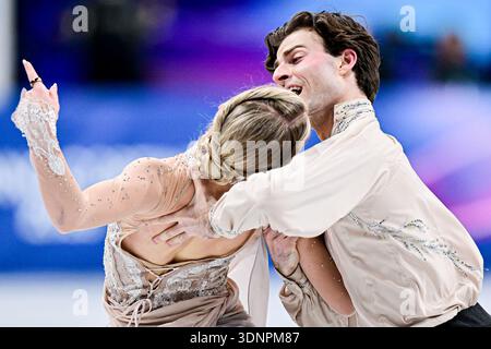 Phebe BEKKER & James HERNANDEZ (GBR), during Ice Dance Free Dance, at ...