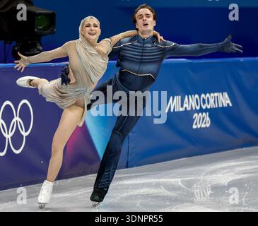 Olivia Smart and Tim Dieck of Spain perform during the figure skating ...