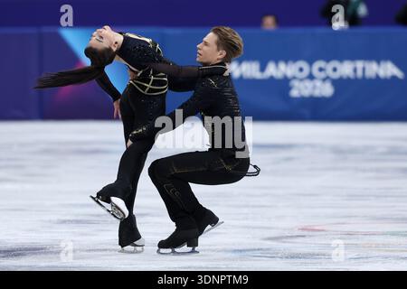 Allison Reed / Saulius Ambrulevicius (LTU) during the Olympic Winter ...