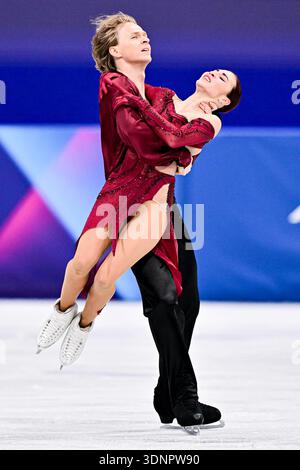 Diana DAVIS & Gleb SMOLKIN (GEO), during Ice Dance Free Dance, at the ...