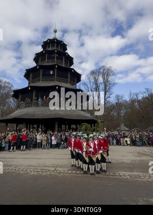 Schaeffler dance in 2026 in the English Garden, behind the Chinese ...