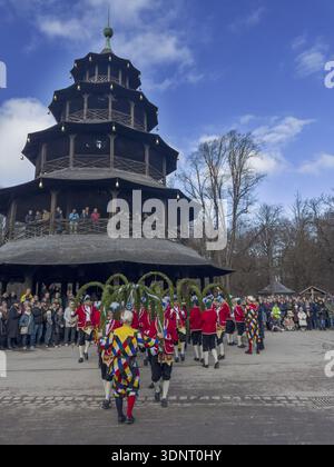 Schaeffler dance in 2026 in the English Garden, behind the Chinese ...