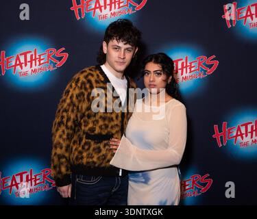 Casey Likes, Kuhoo Verma on stage for HEATHERS THE MUSICAL 250th Off ...