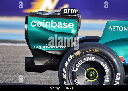 Aston Martin F1 Team AMR26 front wing. 12.02.2026. Formula 1 Testing ...