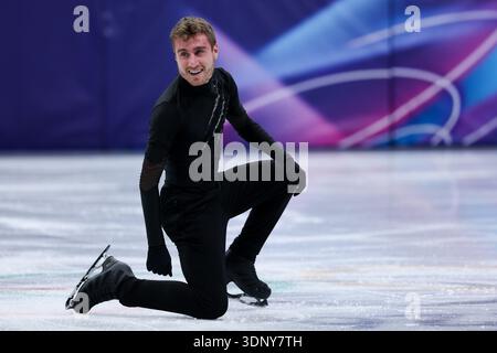 Matteo Rizzo of Italy competes during the Figure Skating Men Single ...