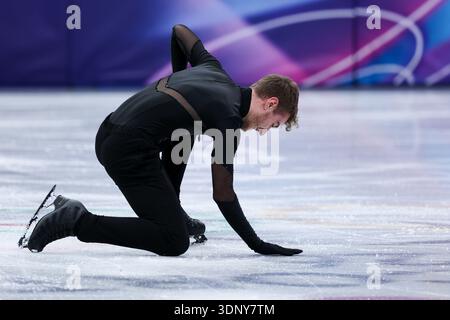 Matteo Rizzo of Italy competes during the Figure Skating Men Single ...