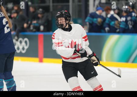 Daryl Watts (95) of Canada during a game against Switzerland in the ...
