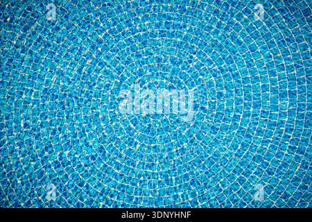 Swimming pool bottom caustics ripple and flow with waves background ...