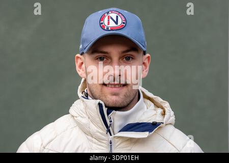 Bormio, Italy 20260212. Eirik Hystad starts in the giant slalom in ...