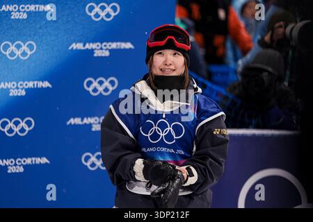 Livigno, Italy - February 8, 2026: Olympic Winter Games venue branding ...
