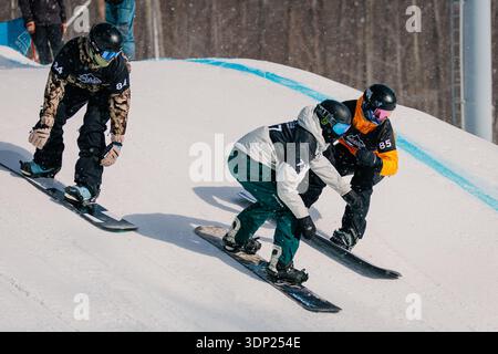 North Creek, USA. 12 February, 2026. Boden Gerry competes at the NorAm ...