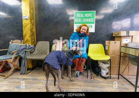Manchester, UK, 13th Feb 2026: Hannah Spencer officially opens the ...