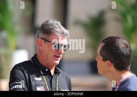 Cadillac team principal Graeme Lowdon speaks during a press conference ...