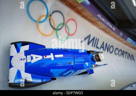 13 February 2026, Italy, Cortina D'ampezzo: Olympia, Olympic Winter ...