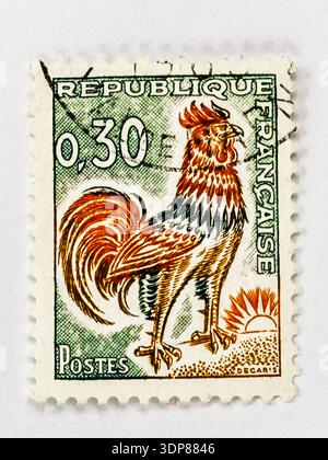 Gallic rooster (coq gaulois) French national logo Stock Photo - Alamy
