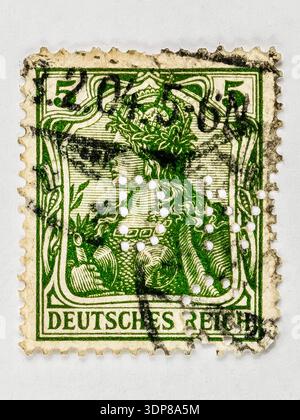 Germania Allegorical Figure German Empire Historical Postage Classic ...