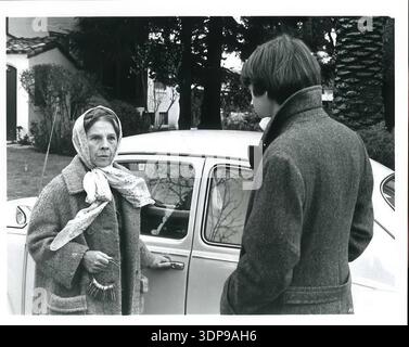 RUTH GORDON and BUD CORT in HAROLD AND MAUDE (1971), directed by HAL ...