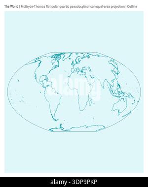 Map of the World. McBryde-Thomas flat-polar quartic pseudocylindrical ...