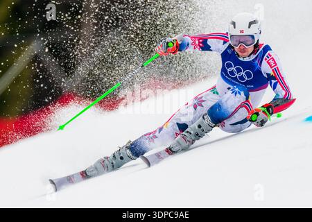Bormio, Italy 20260214. Henrik Kristoffersen in action in the giant ...