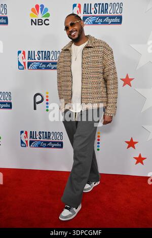 Carmelo Anthony attends the LA Clippers & Comcast NBCUniversal's NBA ...