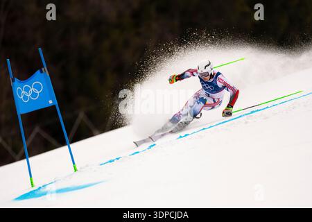 Bormio, Italy 20260214. Henrik Kristoffersen in action in the giant ...