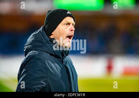 Vejle Head Coach Claus Noergaard during the Super League match between ...