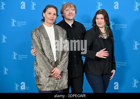 Seidi Haarla, Rupert Grint, Hanna Bergholm attending the photocall of ...