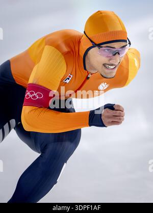 MILAN - Sebas Diniz during the 500 meters long track speed skating ...