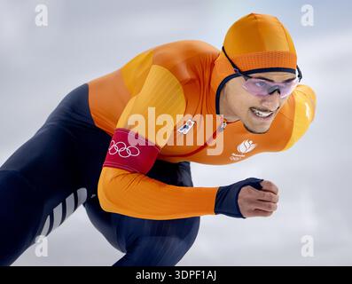 MILAN - Sebas Diniz during the 500 meters long track speed skating ...