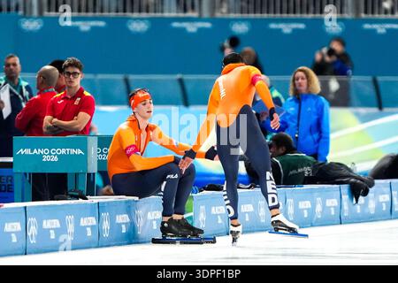 MILAN, ITALY - FEBRUARY 14: Sebas Diniz of Netherlands during the 500m ...