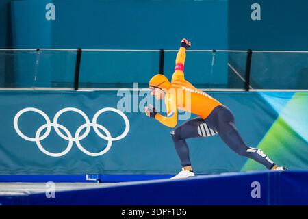MILAN, ITALY - FEBRUARY 14: Sebas Diniz of Netherlands during the 500m ...